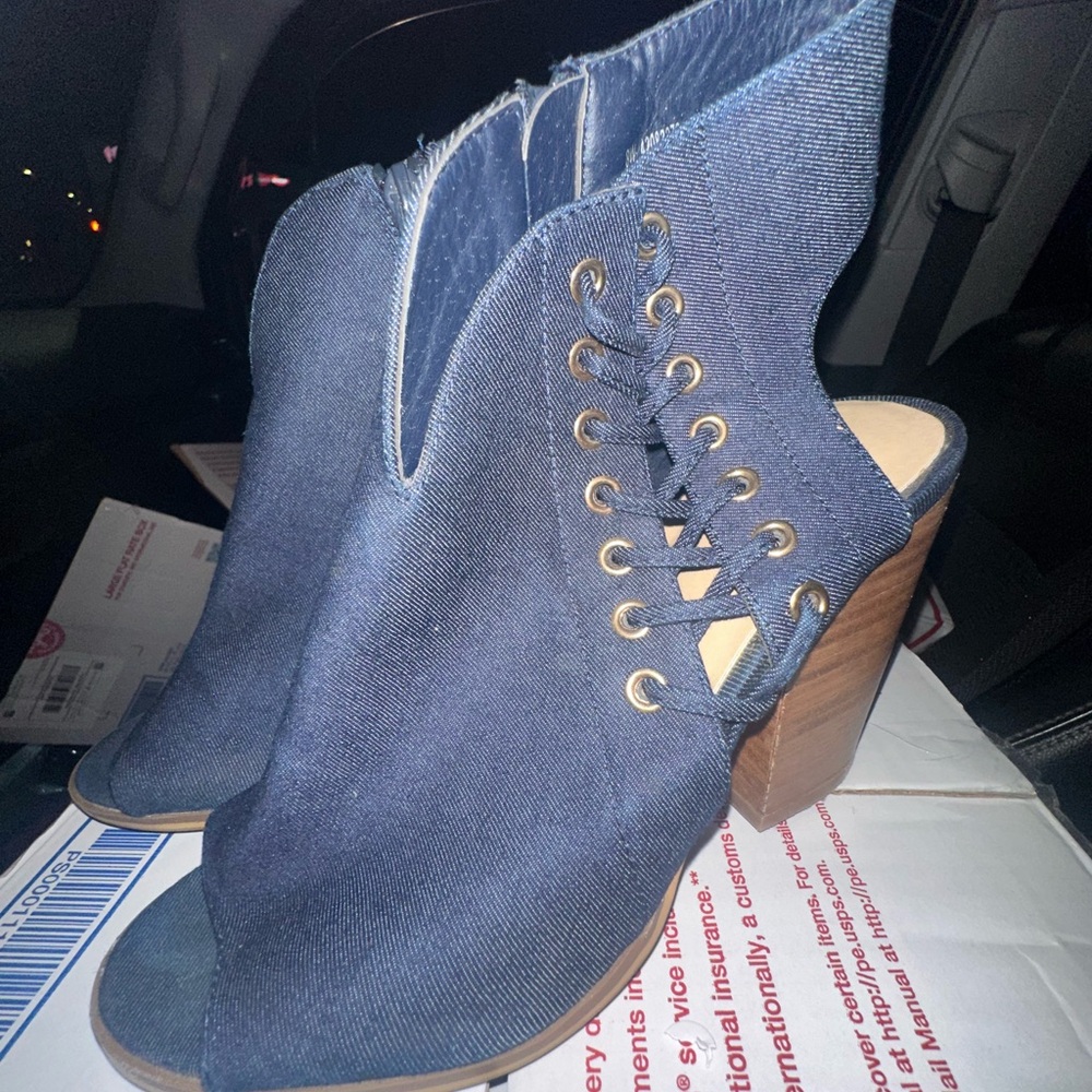 Navy Blue Wedges - Gem